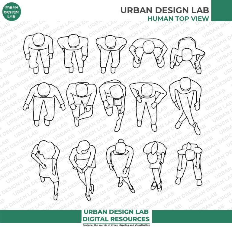 Human Figure Top View Cutouts | Urban Design Lab
