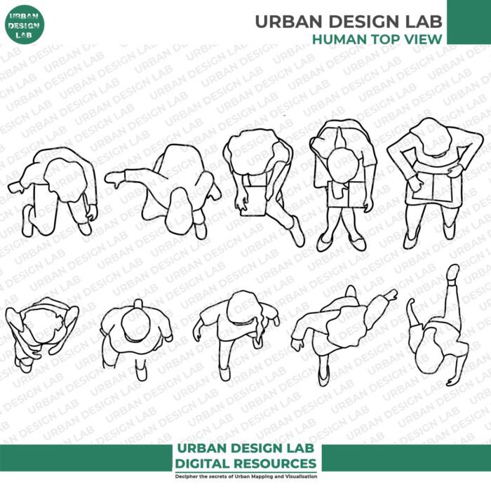 Human Figure Top View Cutouts | Urban Design Lab
