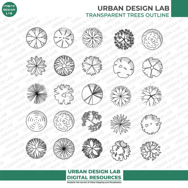 Set Of 100 PNG Trees With Transparent Background | Urban Design Lab