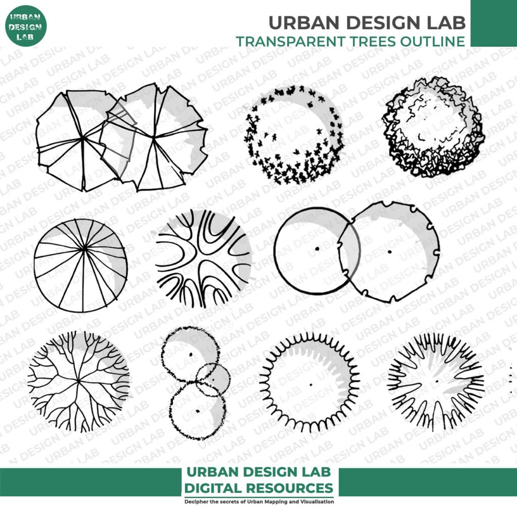 Set Of 100 PNG Trees With Transparent Background | Urban Design Lab