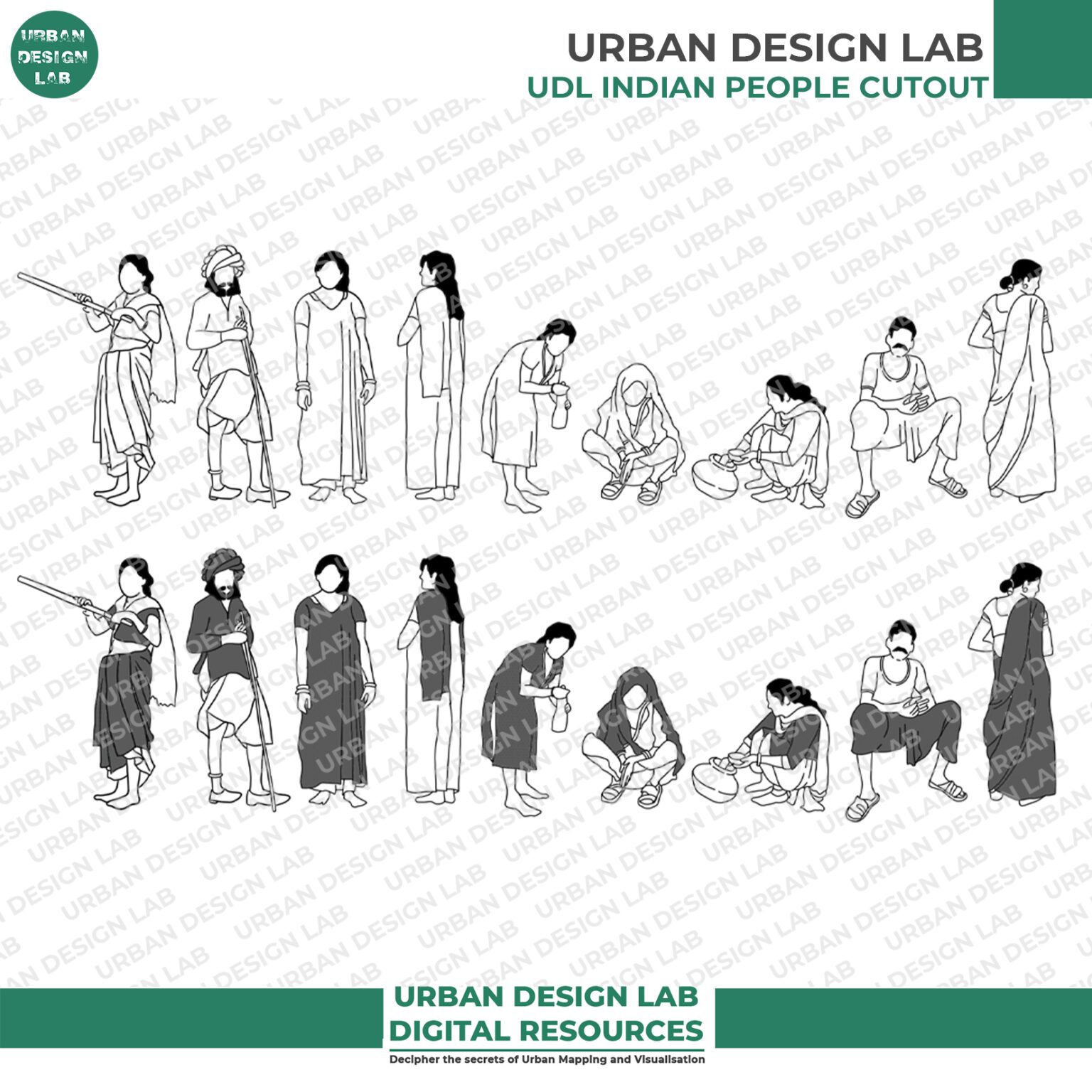 Indian People Cutout | Urban Design Lab