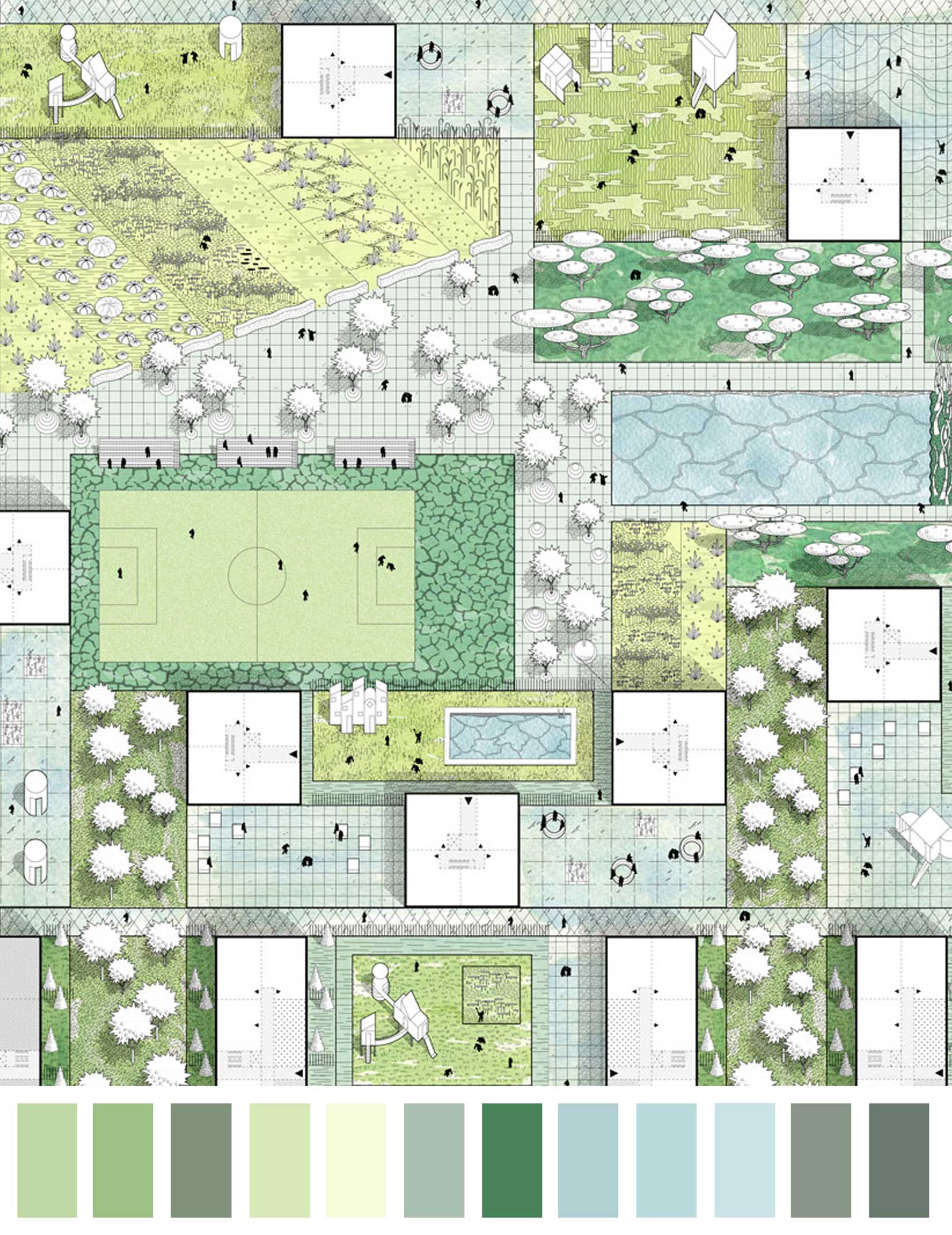 Colors In Urban Design Presentation