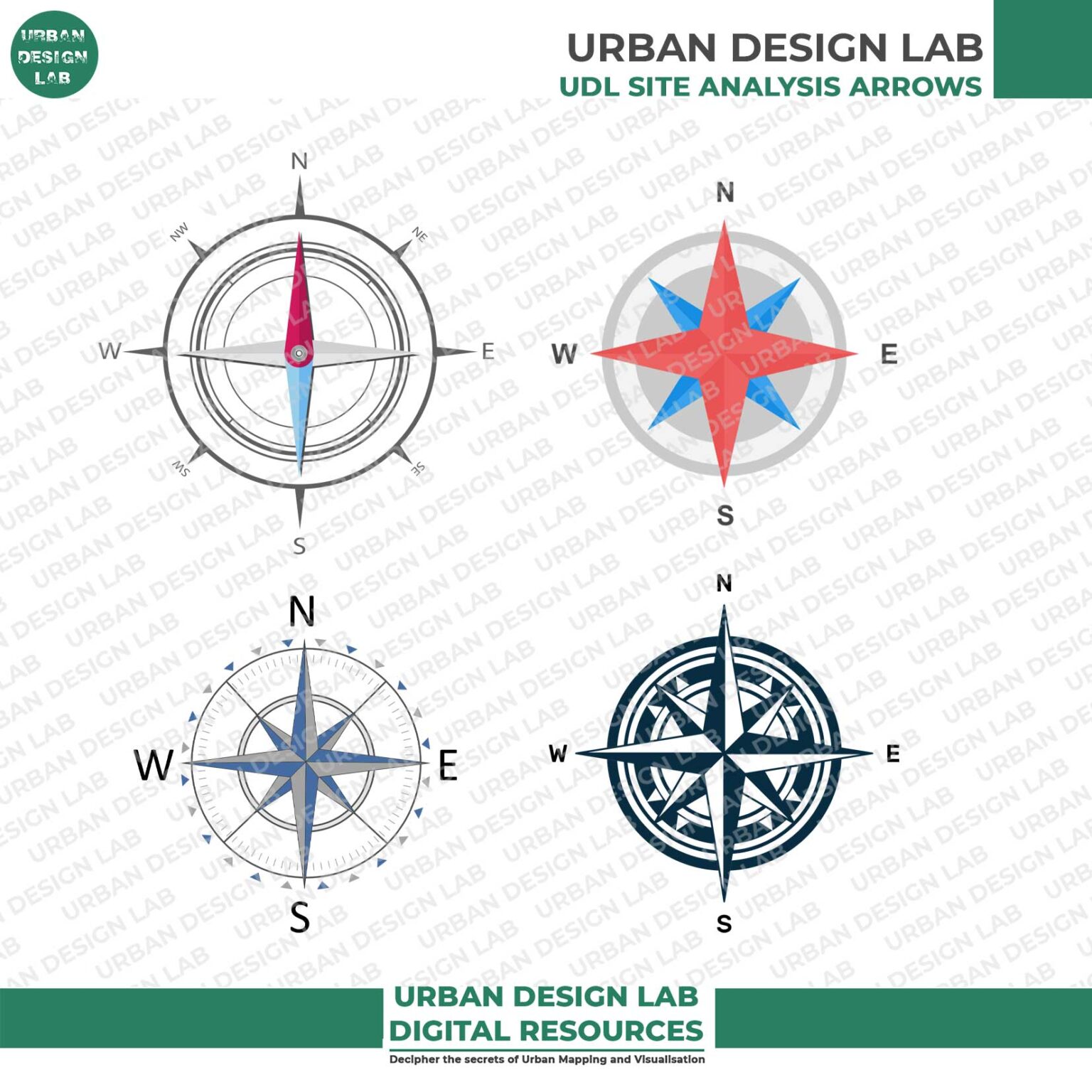Free Architecture Site Analysis Arrows