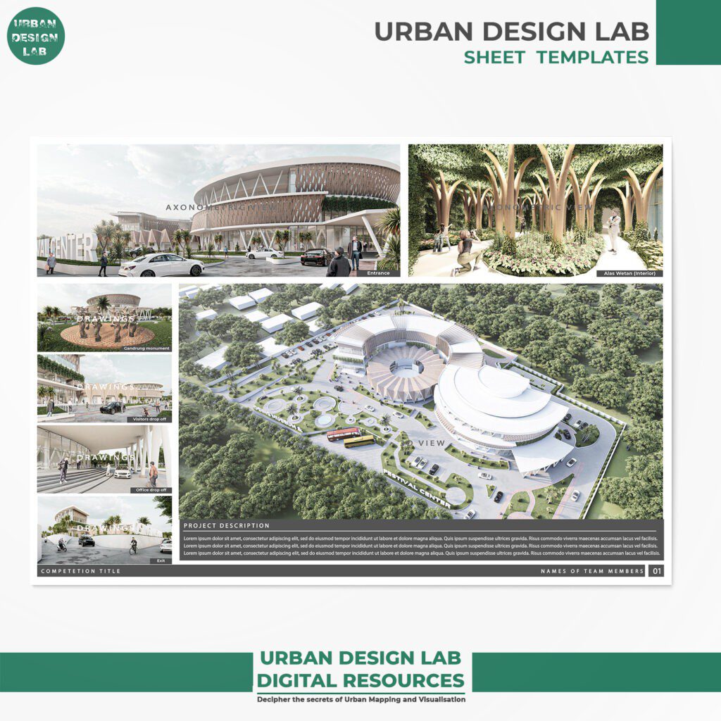 Architectural Presentation Templates | A1 Landscape