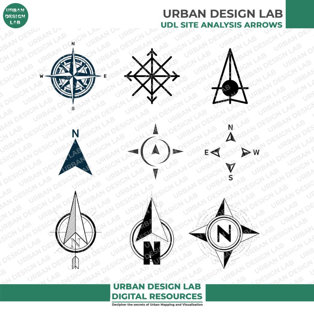 Free Architecture Site Analysis Arrows