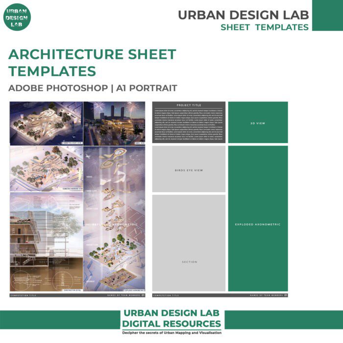 Architectural Presentation Templates | A1 Portrait