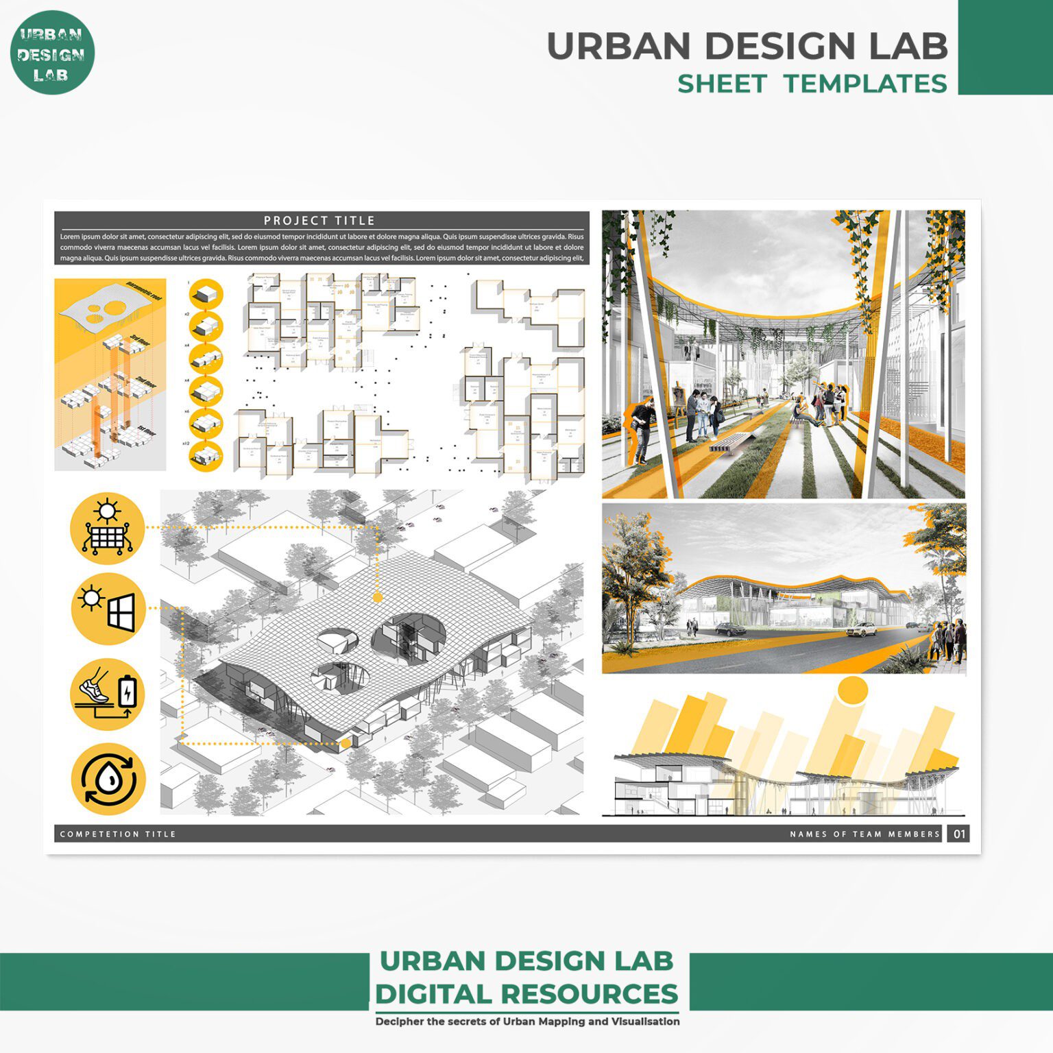 Architectural Presentation Templates | A1 Landscape Architectural Presentation Templates | A1 Landscape