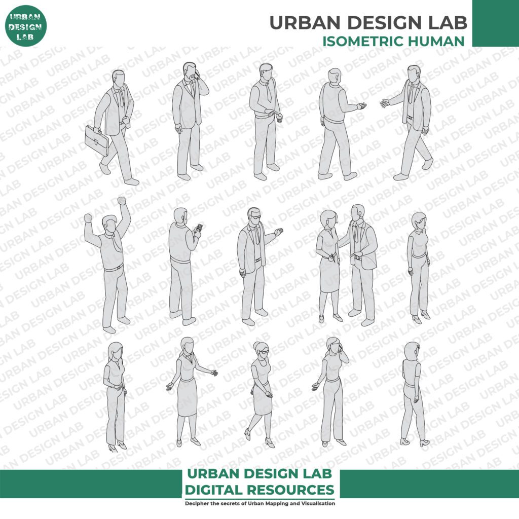 52 Isometric Human Cutouts For Architecture Diagrams