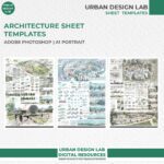 Architectural Presentation Templates PSD | A1 Portrait