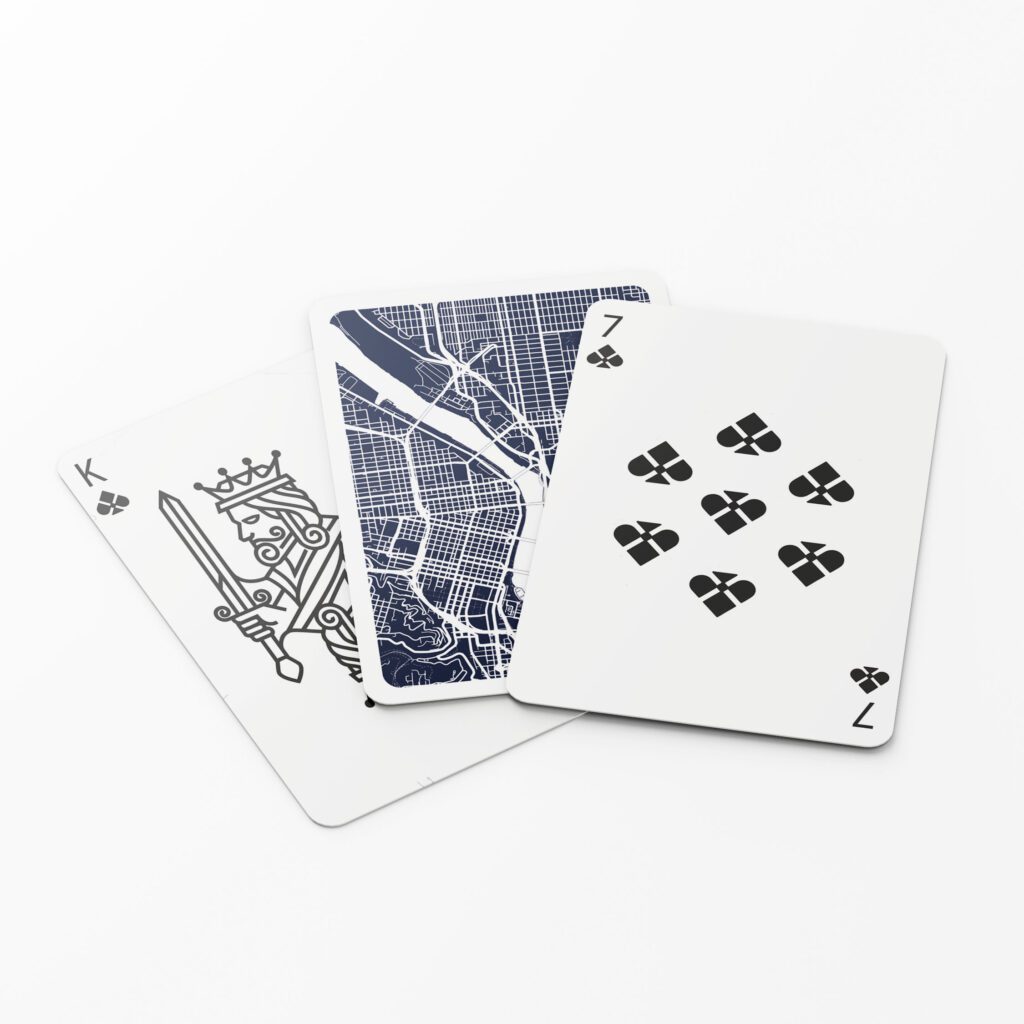 Playing Cards Deck - City Maps Style