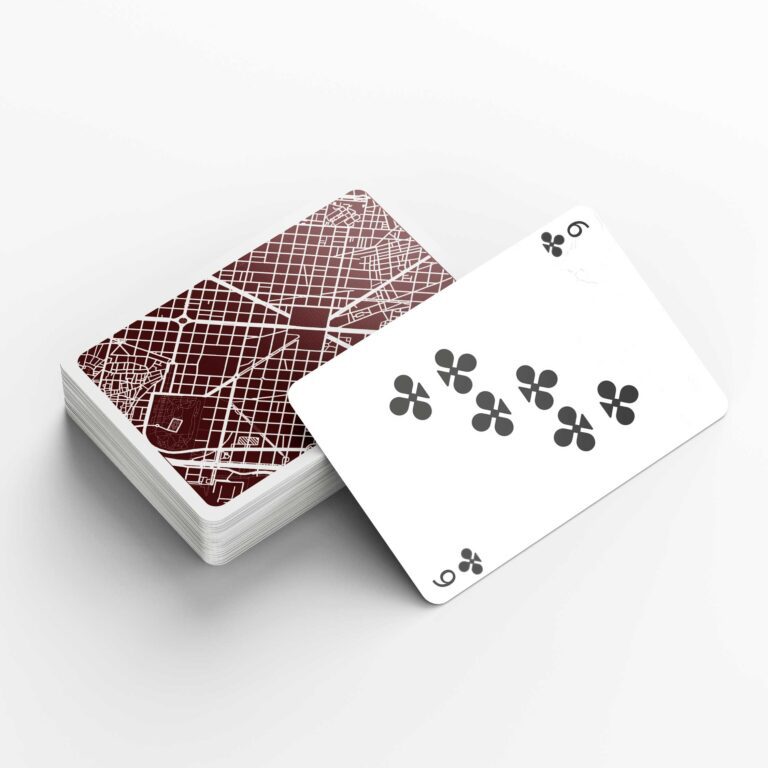 Playing Cards Deck - City Maps Style