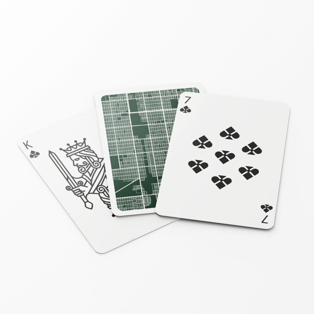 Playing Cards Deck - City Maps Style