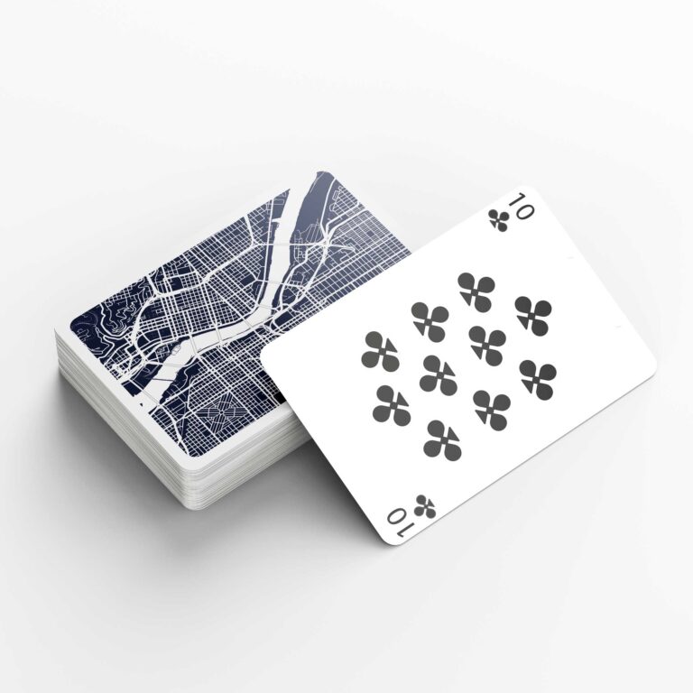 Playing Cards Deck - City Maps Style