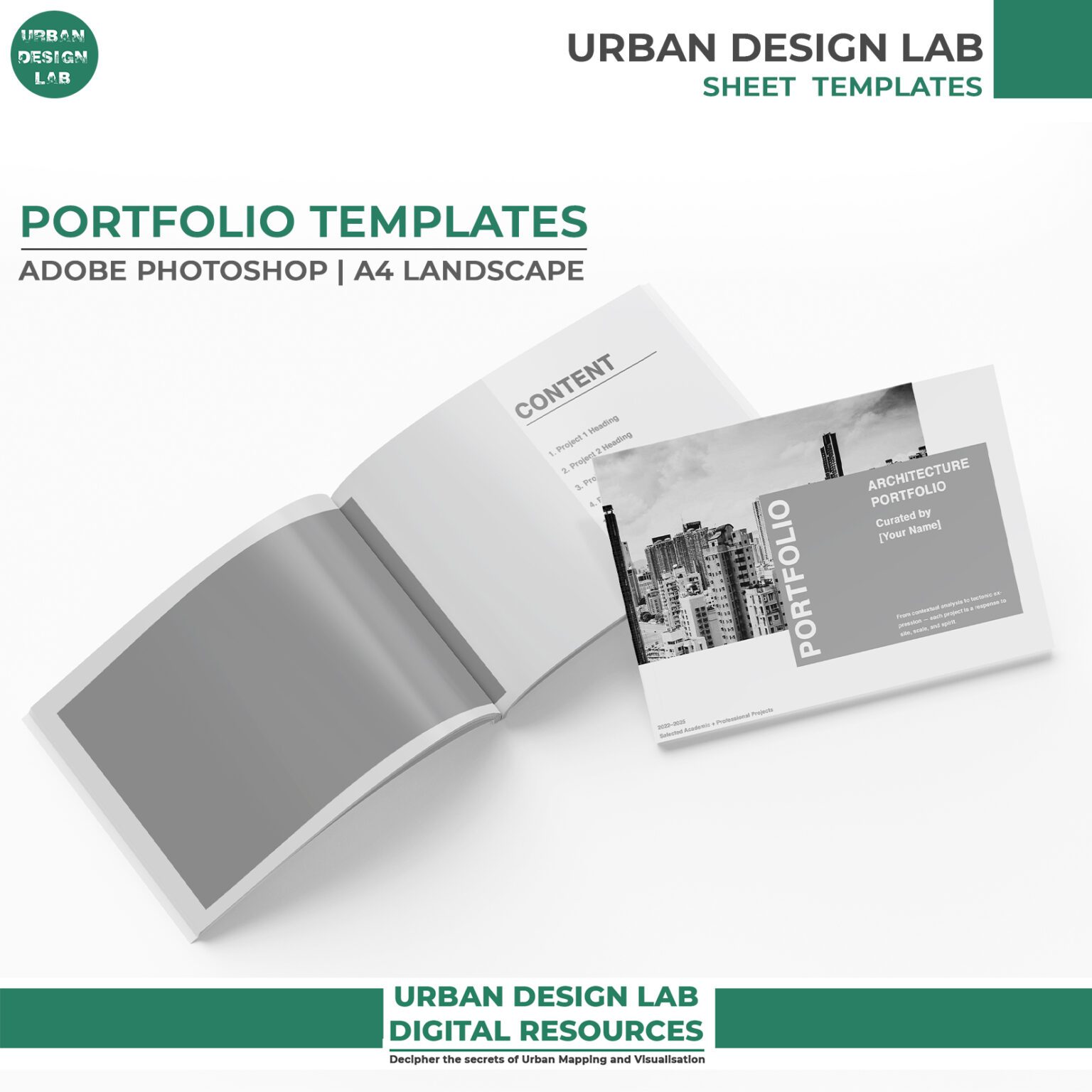 Architectural Presentation Templates PSD | A1 Portrait